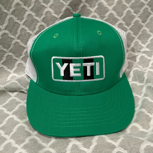 Yeti | Accessories | Yeti Mesh Green Logo Snap Cap | Poshmark